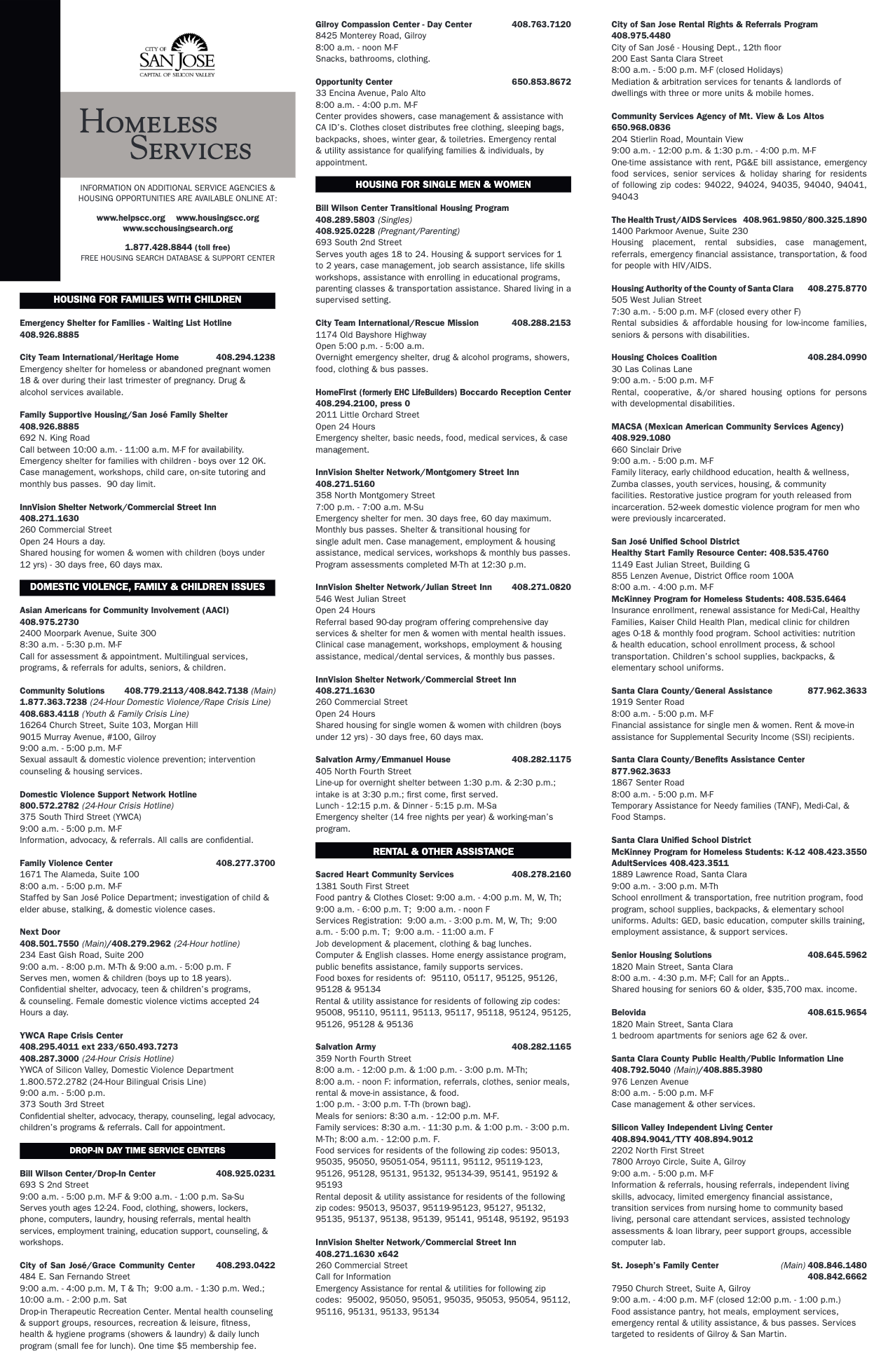 Santa Clara County Community Resources